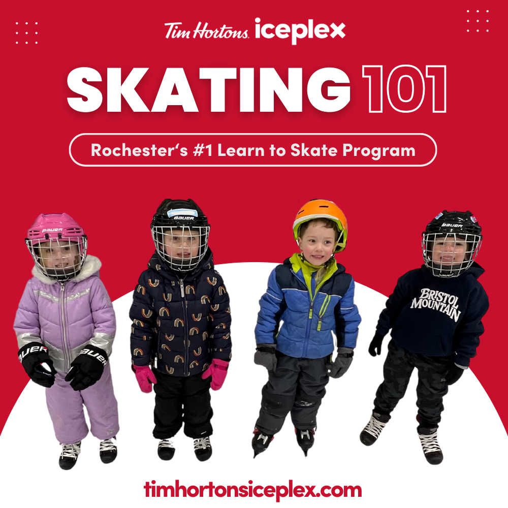 First Day of Skating 101 Session 3 Saturday #2 Class at Tim Hortons Iceplex | Kids Out and About ...
